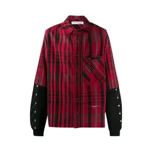 Off-White Checked Shirt - Red