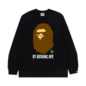 A BATHING APE By Bathing Ape Long-sleeve Tee - Black