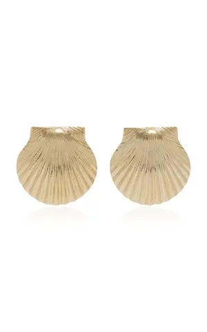 BEN-AMUN Exclusive 24k -plated Shell Earrings