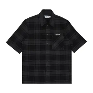 Off-White Outline Arr Flan Over Short-sleeve Shirt 'grey - Black
