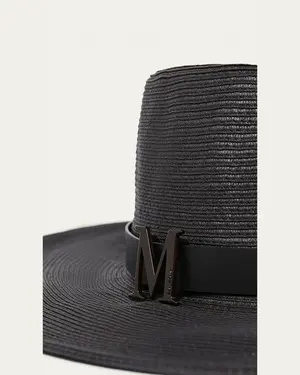 Max Mara Musette Belted Fedora - Black