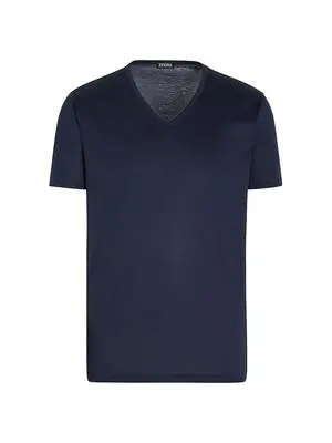 Zegna Cotton T-shirt - Blue