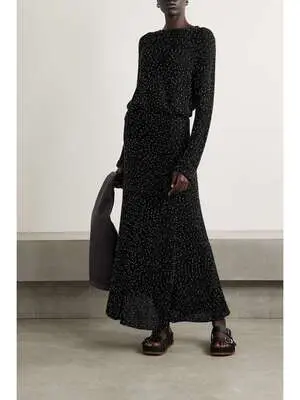 Gabriela Hearst Floris Bead-embellished Maxi Skirt