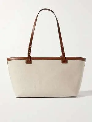 METIER - Métier Cala 32 Leather-Trimmed Linen Tote