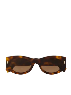 Fendi Roma Oval Sunglasses - Tortoiseshell