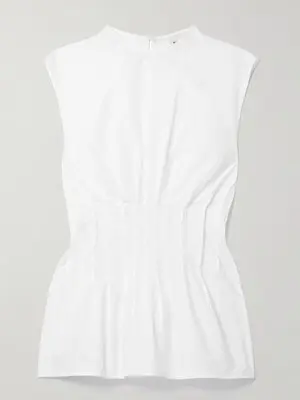 Khaite Westin Pintucked Top
