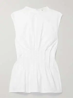 Khaite Westin Pintucked Top