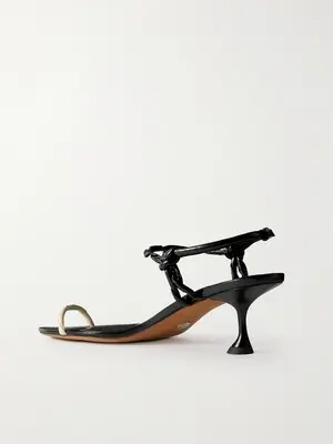 Proenza Schouler Twisted Glossed-leather Sandals