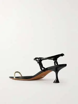 Proenza Schouler Twisted Glossed-leather Sandals