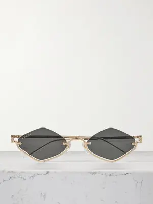 Gucci Tone Hexagon Sunglasses