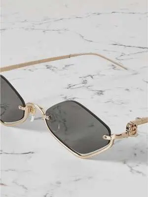 Gucci Tone Hexagon Sunglasses