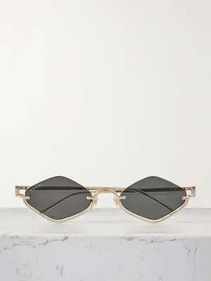 Gucci Tone Hexagon Sunglasses