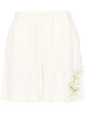 STORY MFG. Bridge Floral-embroidered Shorts