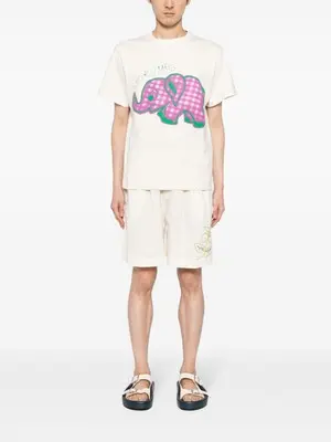 STORY MFG. Bridge Floral-embroidered Shorts