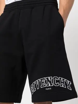 Givenchy Logo-print Track Shorts - Black