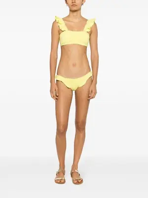 CLUBE BOSSA Zarbo Ruffle-detail Bikini Top - Yellow