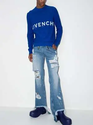 Givenchy Intarsia-knit Logo Jumper