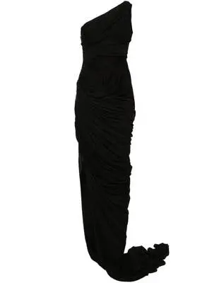 Rick Owens Draped One-shoulder Maxi Dress