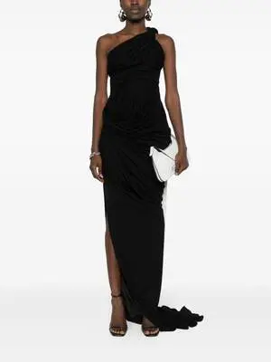 Rick Owens Draped One-shoulder Maxi Dress