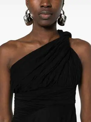 Rick Owens Draped One-shoulder Maxi Dress