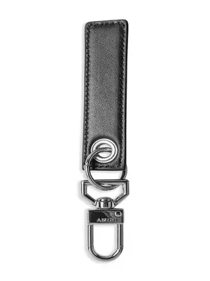 Amiri Leather Tag Keychain