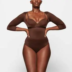 SKIMS Simply Bare Open Bust Arm Shaper Cocoa