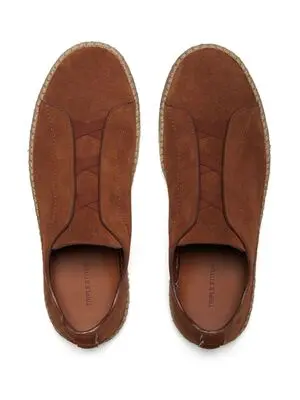 Zegna Triple Stitch Suede Espadrilles