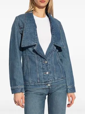 Coperni Wide-collar Denim Jacket