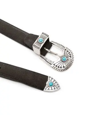 ERALDO Engraved Detail Suede Belt