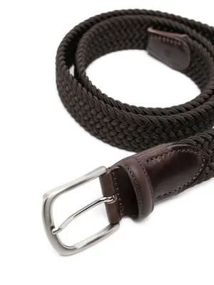 ERALDO Leather-trim Interwoven Belt