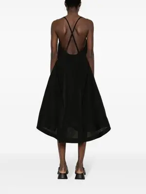Sacai Faille Flared Midi Dress