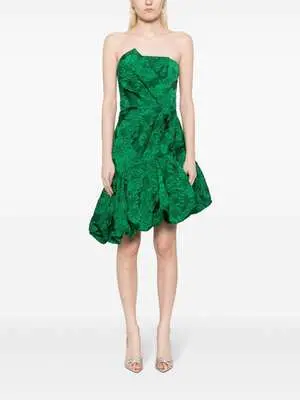 Marchesa Calathea Asymmetric Mini Dress