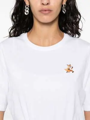 Maison Kitsuné Speedy Fox Appliqué T-shirt - White