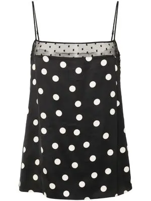 Stella McCartney Polka-dot Satin Top