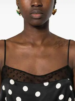 Stella McCartney Polka-dot Satin Top