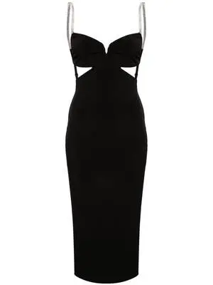 NISSA Open-back Jersey Midi Dress