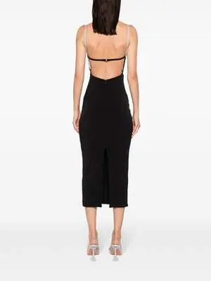 NISSA Open-back Jersey Midi Dress