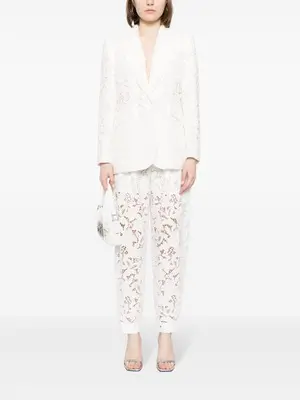 Zimmermann Natura Lace-detail Blazer - White