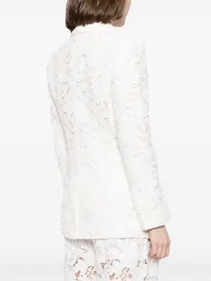 Zimmermann Natura Lace-detail Blazer - White