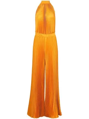 L'IDEE Cinema Pleated Jumpsuit - Orange