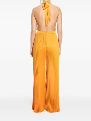 L'IDEE Cinema Pleated Jumpsuit - Orange