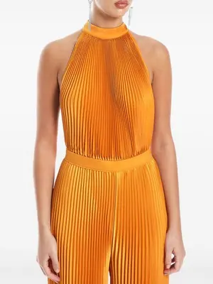 L'IDEE Cinema Pleated Jumpsuit - Orange