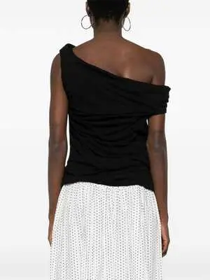 MSGM Draped Cotton Top