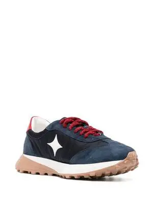 MADISON MAISON Star Suede-trimmed Sneakers - Blue