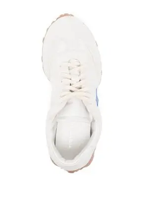 MADISON MAISON Star Suede-trimmed Sneakers - White