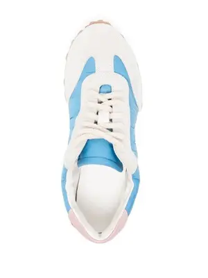MADISON MAISON Star Suede-trimmed Sneakers - Blue