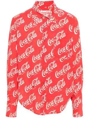 ERL X Coca-cola Printed Shirt - Red