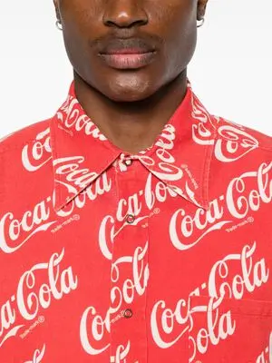 ERL X Coca-cola Printed Shirt - Red