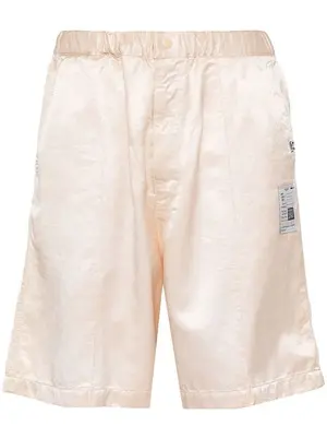 Mihara Yasuhiro Satin Bermuda Shorts - Neutrals