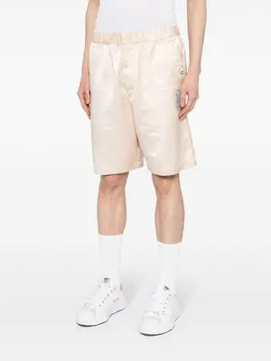 Mihara Yasuhiro Satin Bermuda Shorts - Neutrals